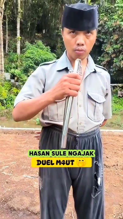 Komedi semua pada kabur ditantang duel Hasan Sule #lucu #kocak #comedy - YouTube
