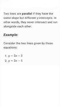How to Determine if Two Lines are Parallel: Easy Explanation with ...
