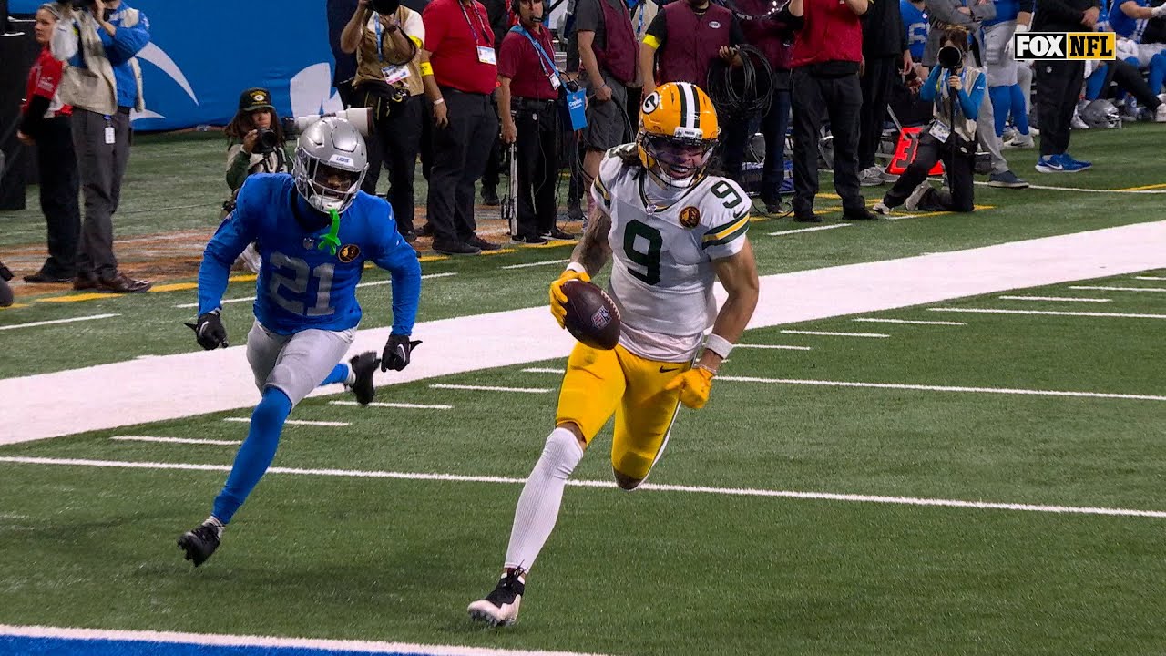 Jordan Love ️ Christian Watson for a 51-YARD touchdown vs. Lions on ...