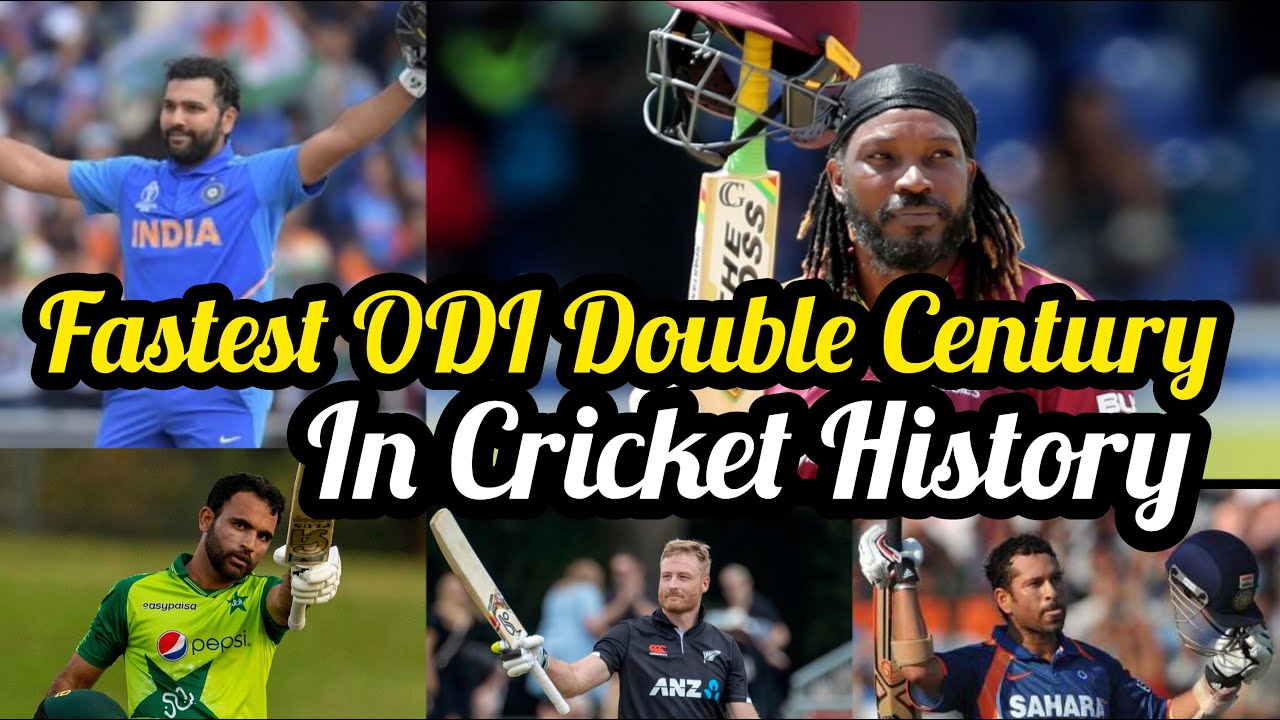 Top 8 Fastest ODI Double Century In Cricket History | Fastest Double ...