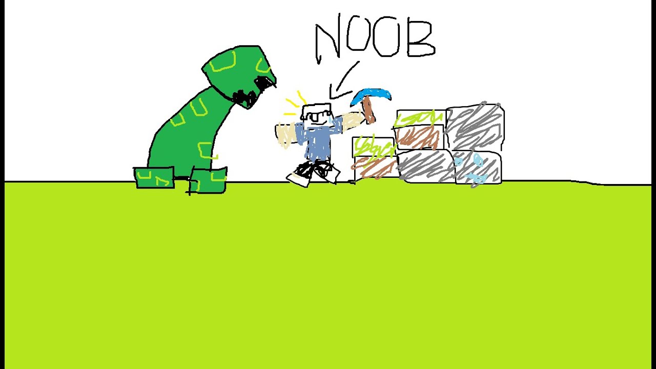 Noob play Minecraft - YouTube