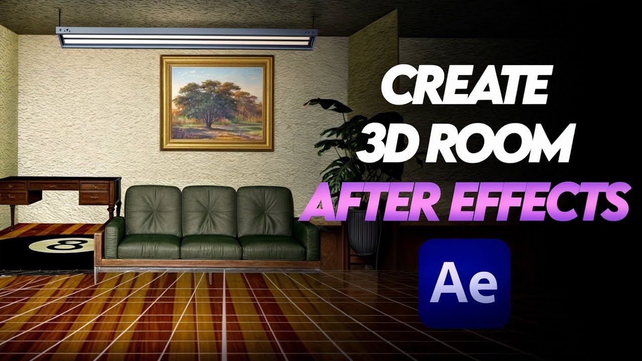 How To Make 3D Rooms In After Effects (Without plug-ins) - YouTube