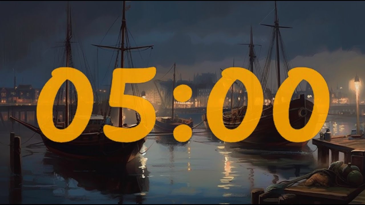 5 Minute Timer Harbor with Boats - YouTube
