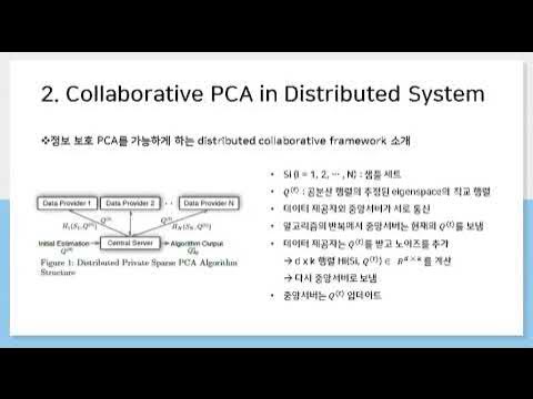 [DS Interface] Minimax-optimal Privacy-Preserving Sparse PCA in Distributed System - YouTube