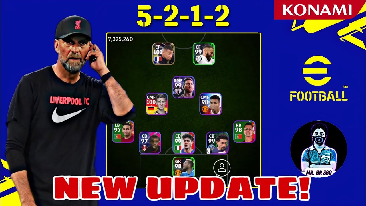How To Get Unique 5-2-1-2 Formation In eFootball 2024 || 5-2-1-2 Still ...