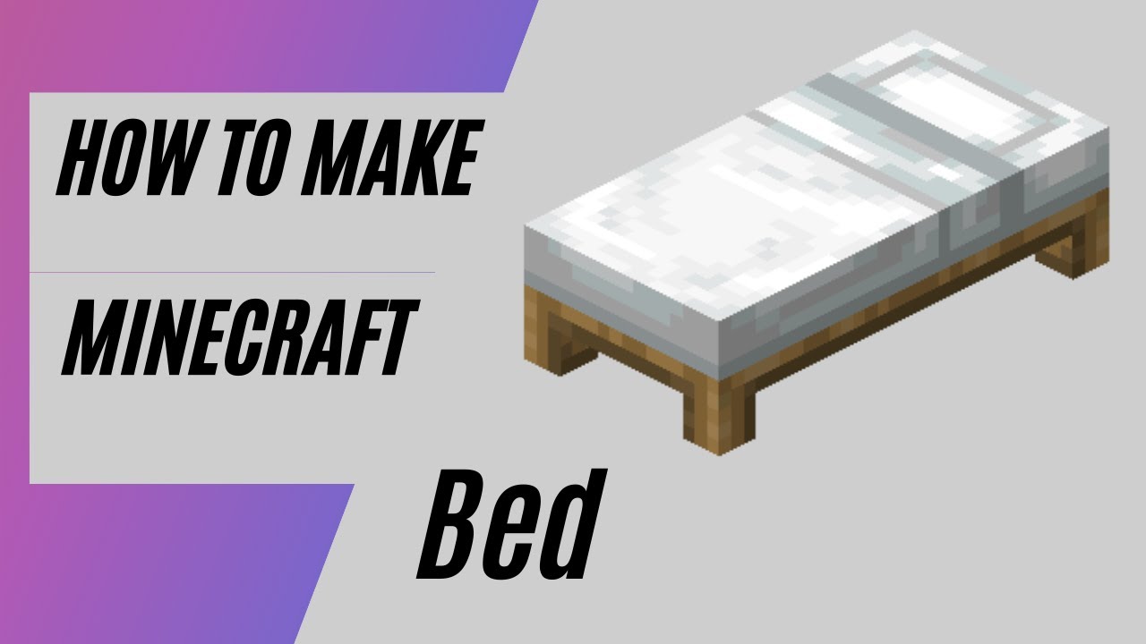 How To Make A Bed In Minecraft YouTube how-to-make-a-bed-in-minecraft-youtube