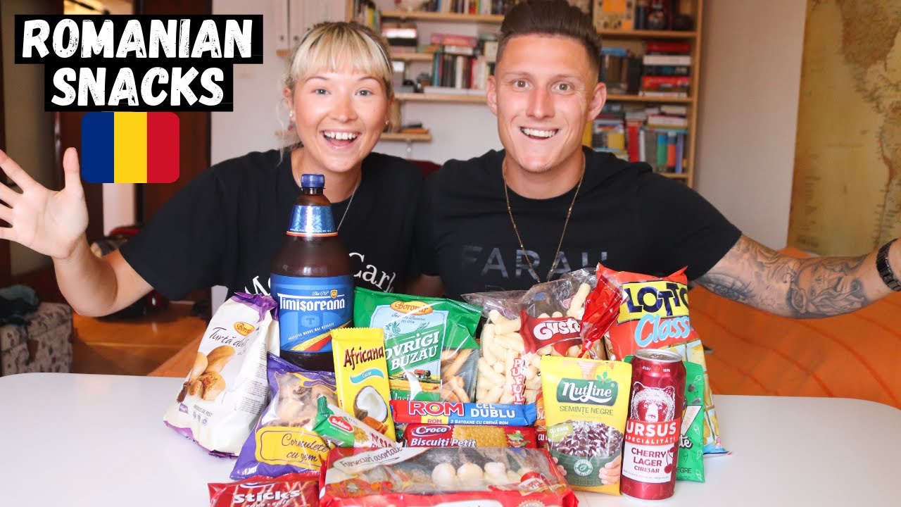 Foreigners First Time Trying ROMANIAN Snacks in BUCHAREST, Romania ...