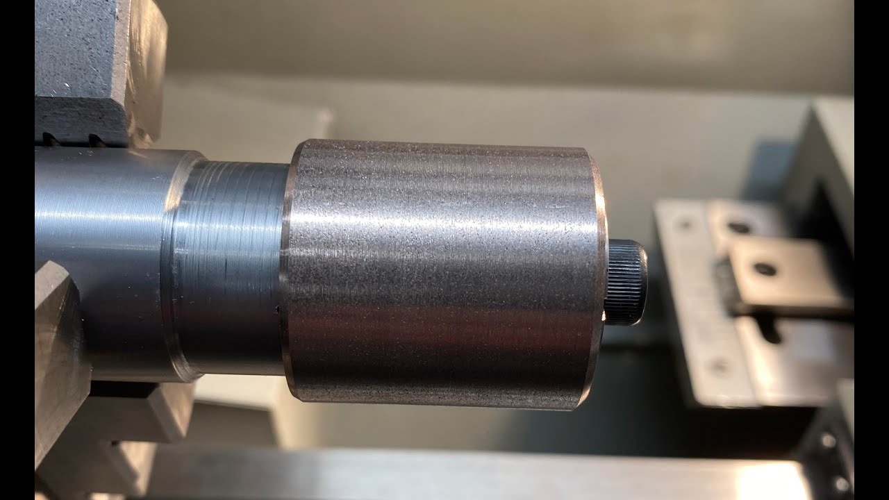 Machining a shop made Mandrel. - YouTube