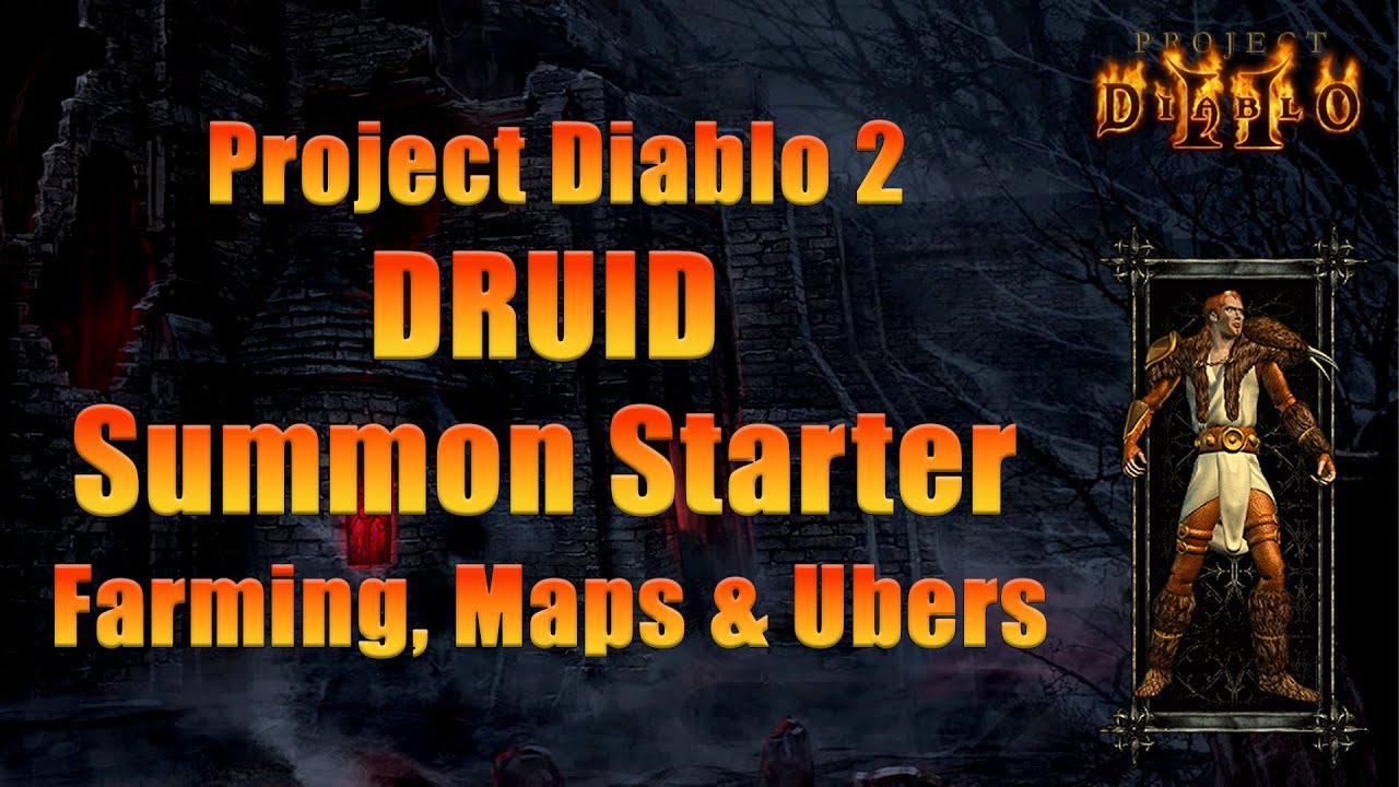 Project Diablo 2 Season Starter - Druid Summoner Early Farmer And Uber ...