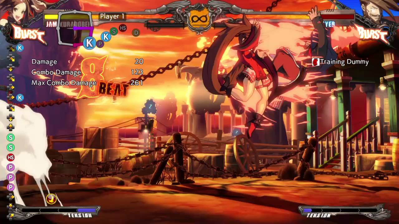 Guilty Gear Xrd -Revelator- Jam Counter Hit FS on standing opponent ...