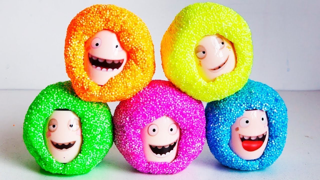 Oddbods Balls Toys, Learn Colors with Oddbods Wrong Heads Magic Succer ...
