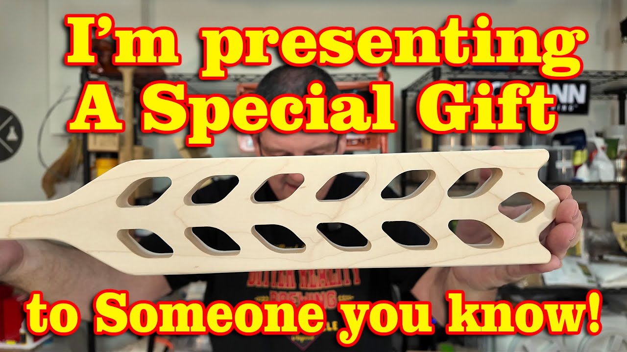 Beer City Woodworks Custom Mash Paddle Special Gift - YouTube