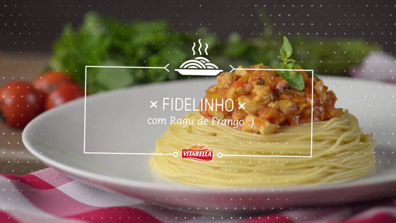 Vitarella - Receita de Fidelinho com Ragú de Frango - YouTube