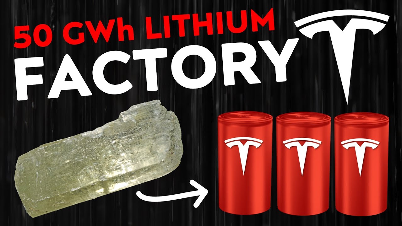 Tesla's REVOLUTIONARY 50 GWh Lithium Factory EXPLAINED | Tesla Battery ...