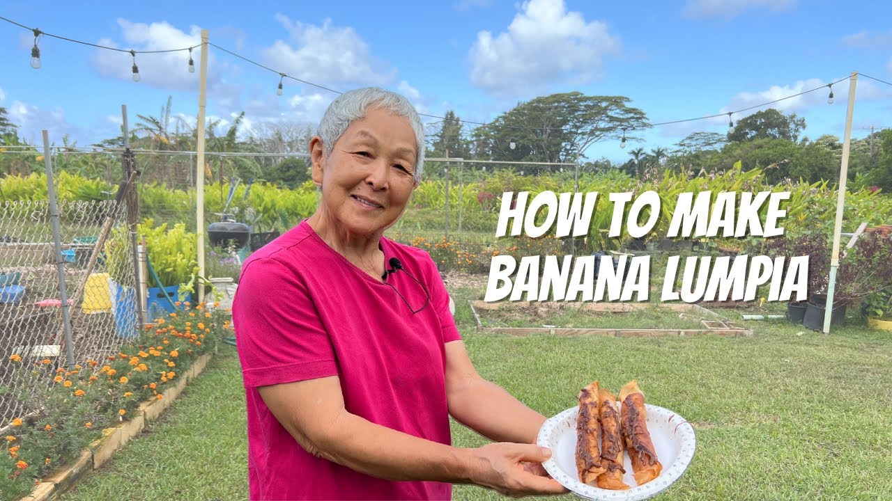 How to Make Banana Lumpia (with Candy Caramel) - YouTube