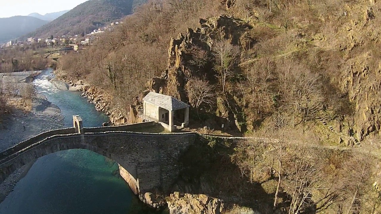 Ponte del Diavolo di Lanzo Torinese - Phantom 2 vision plus v3 - YouTube