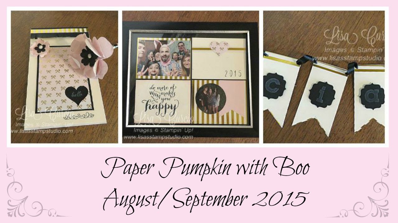 Paper Pumpkin with Boo - August/September 2015 - YouTube