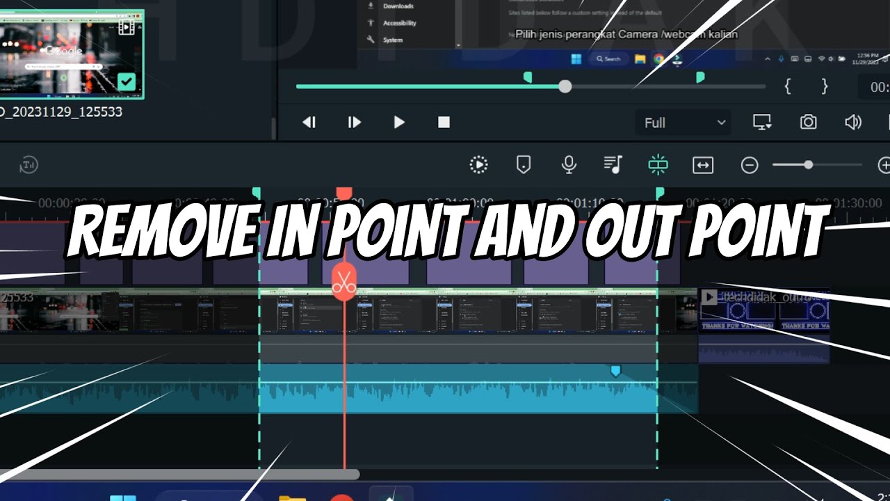 How to Remove In Point and Out Point In Filmora Timeline - YouTube