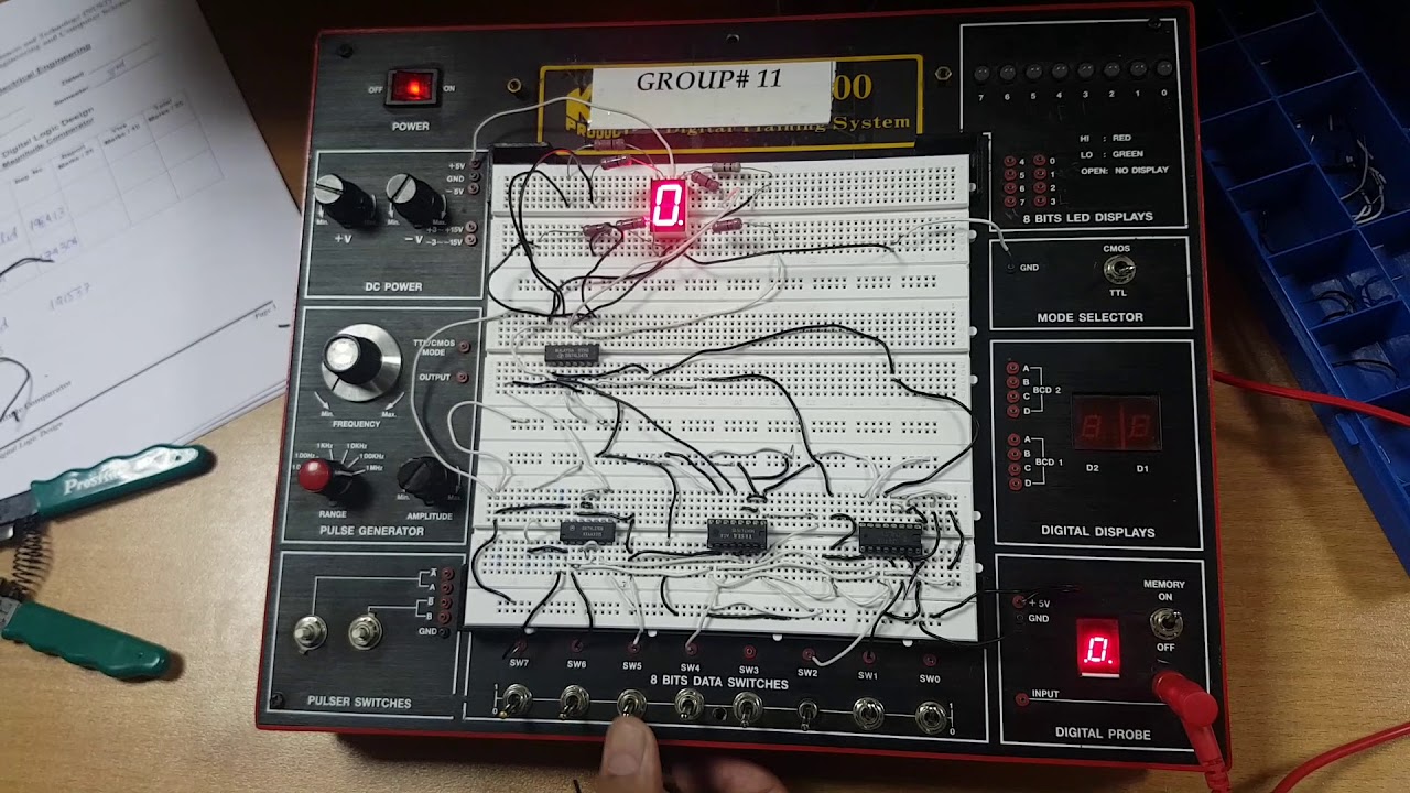 Seven Segment Display / DLD Lab - YouTube