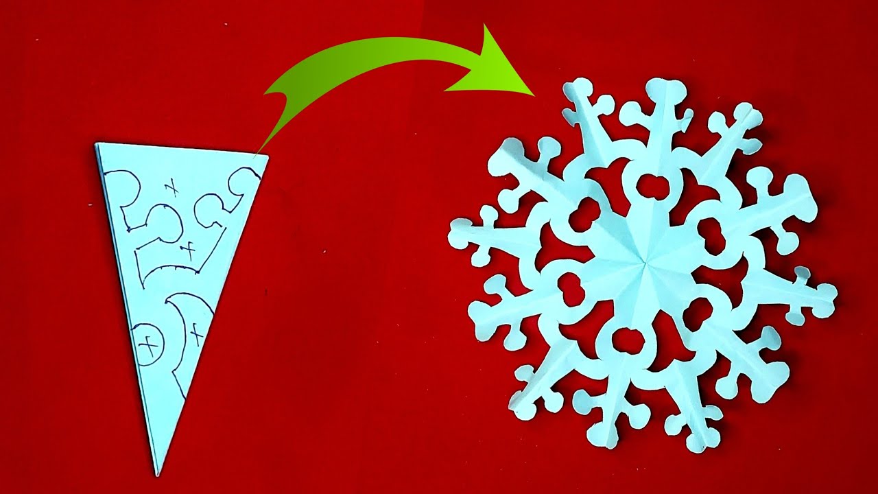 how to make a beautiful snowflake | easy and beautiful snowflakes |#diy ...