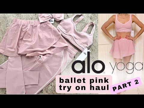 PART 2 $600 NEW Ballet PINK HAUL | alo yoga | The Fashion Try On