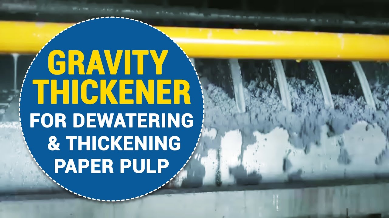 Working Of Parason Gravity Thickener | For Dewatering & Thickening Paper Pulp - YouTube