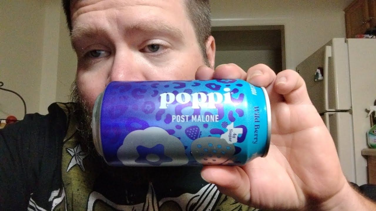 Poppi Post Malone Wild Berry Soda Review - YouTube