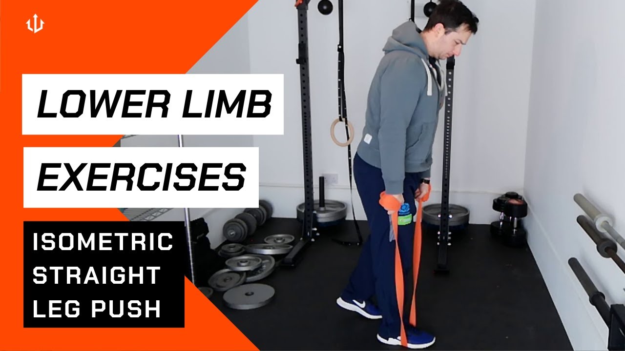 Isometric Straight leg push - YouTube