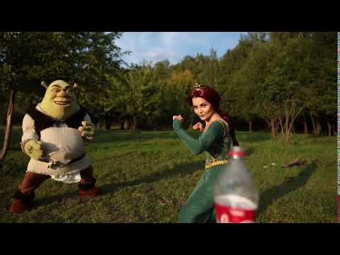 Shrek bottle cap challenge