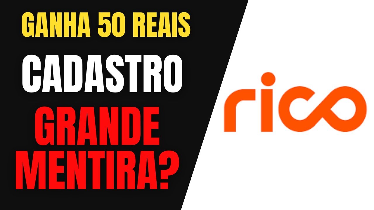 COMO CADASTRAR RICO CORRETORA (GANHA 50 REAIS?) | PASSO A PASSO - YouTube