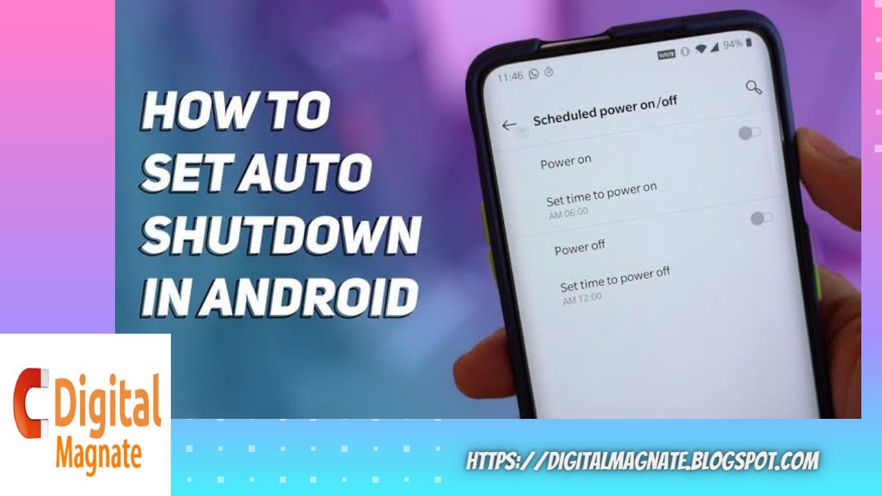 How to set auto on off features in android mobile !!techgyan ...