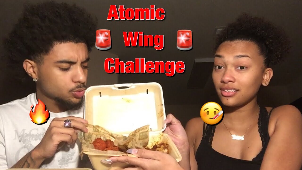 ATOMIC HOT WINGS CHALLENGE 🔥| Extremely Hot 🤒 | Ft.Bankroll Nation & Hb ...