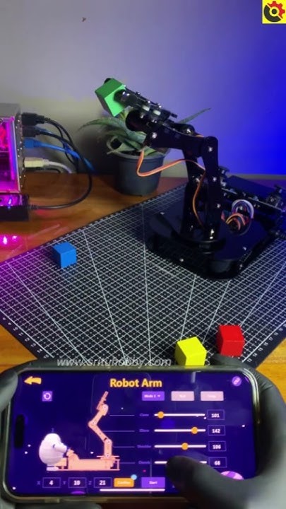 App Controlled 4DOF Robot Arm with ESP32 #esp32 #robotarm #robotics - YouTube