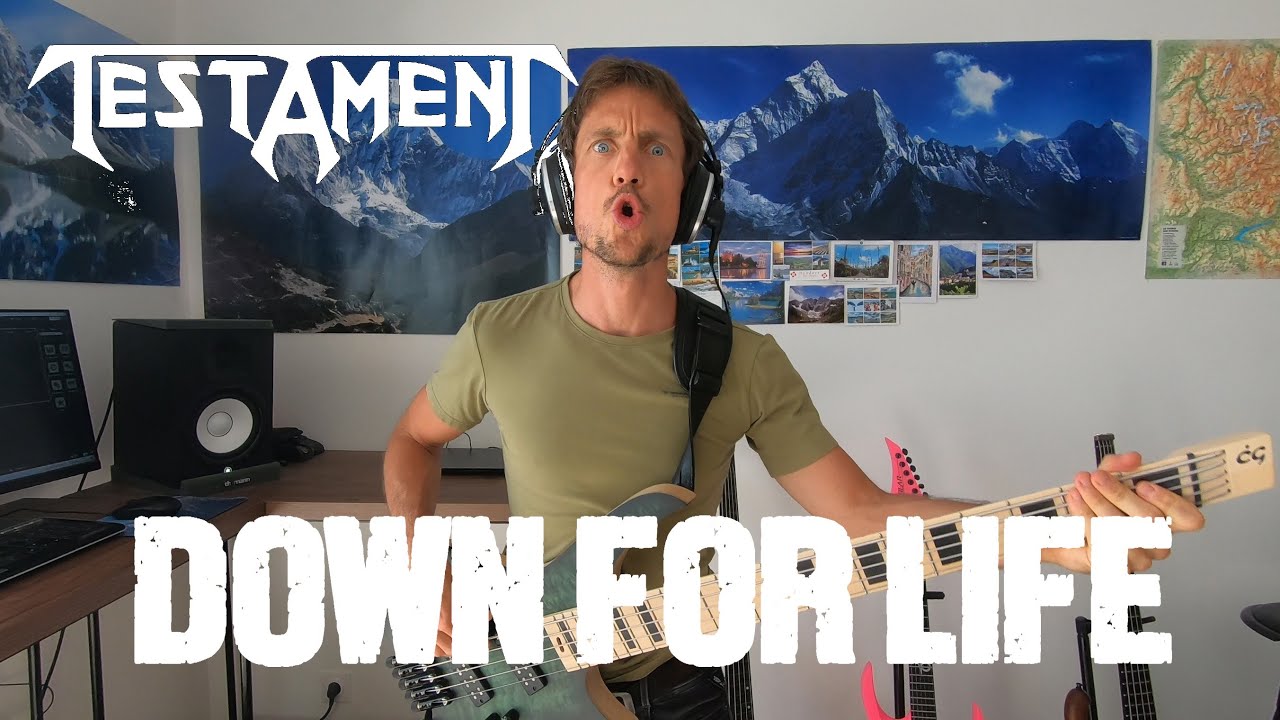 Testament - Down For Life - Bass cover - YouTube