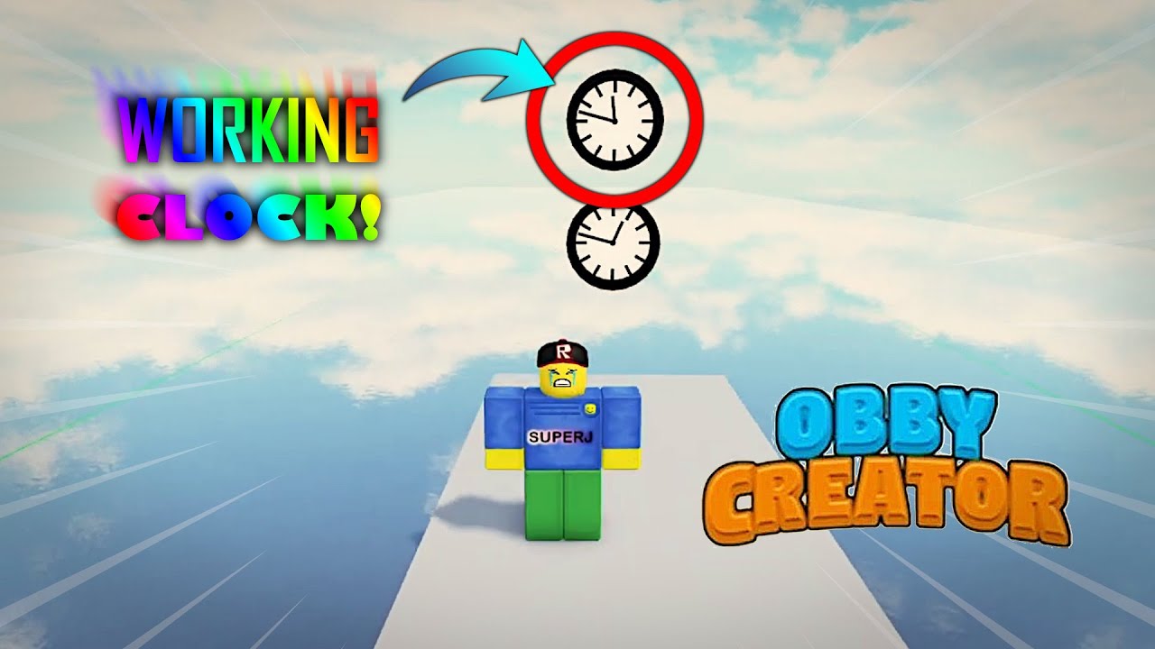 How to make a WORKING CLOCK in Obby Creator (Works in different time ...