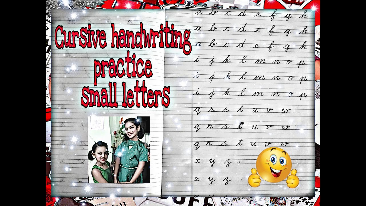 Ep.11: Master Cursive handwriting | Practice - lowercase letters a-z ...