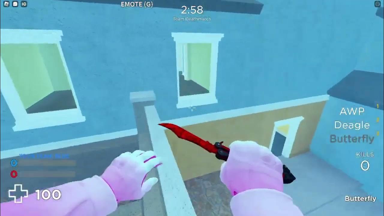 Roblox Hyper Realistic CSGO guns Bunny hop nasıl yapılır - YouTube