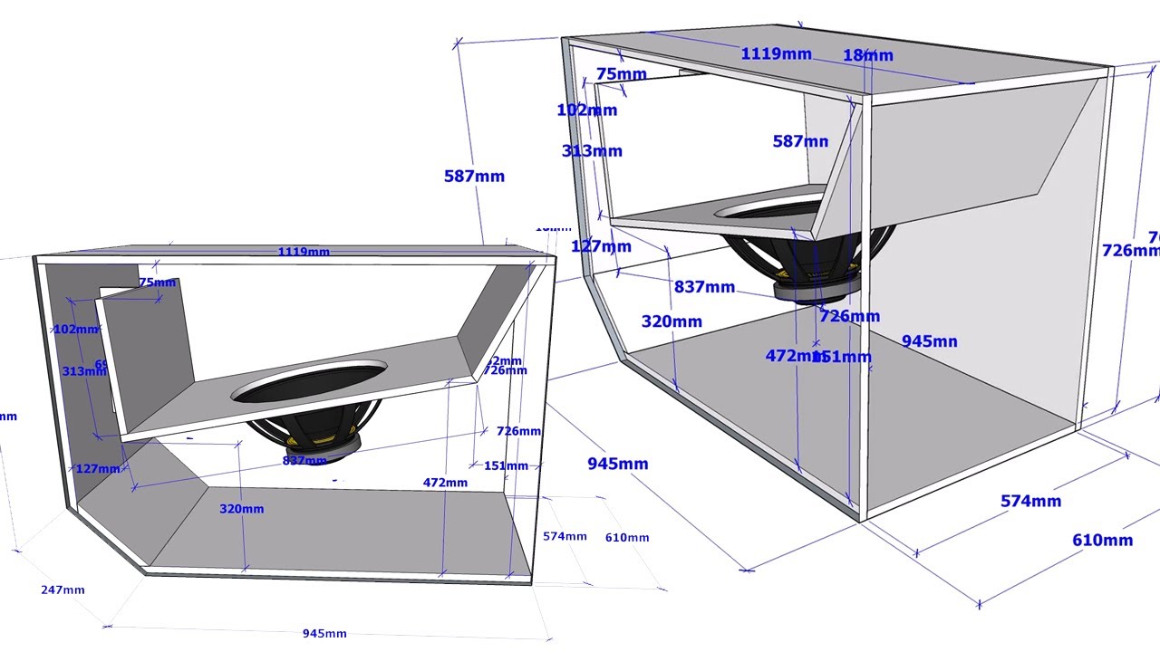 SUBSCOPE 18 INCH Subwoofer CUSTOM PLAN - YouTube