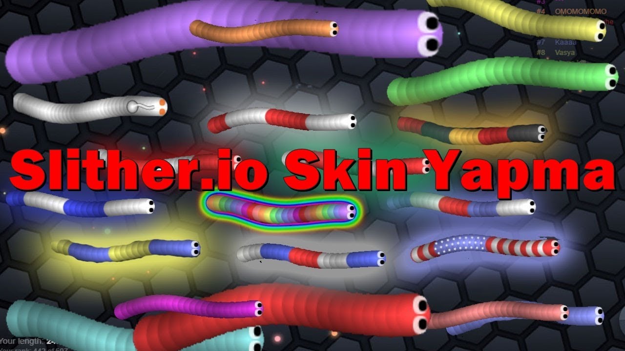 Slither.io Skin Nasıl Yapılır - Rengarenk Yılan 2016 Güncel! - YouTube