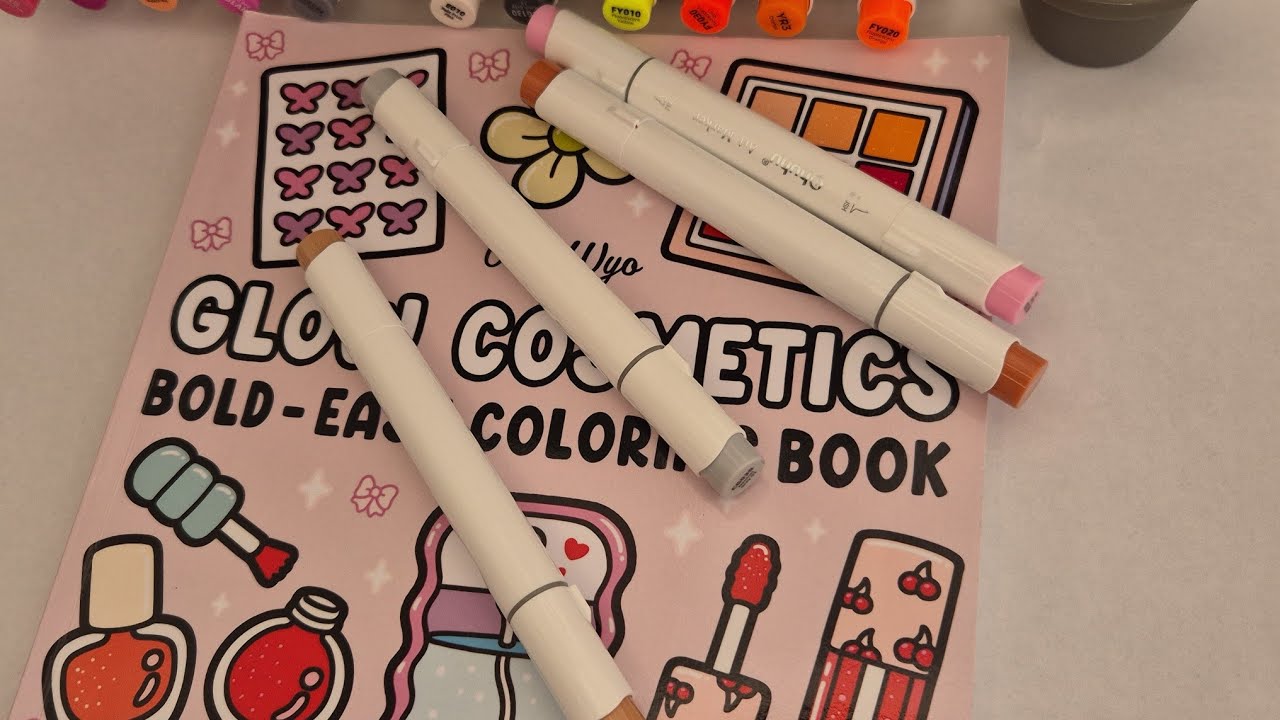 ASMR Colour with me 🌈 relaxing asmr coloring for sleep no talking paper ...