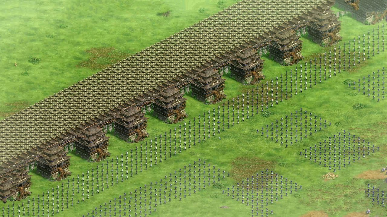 GREAT WALL UNDER ATTACK - Age of Empires 2 Definitive Edition - YouTube