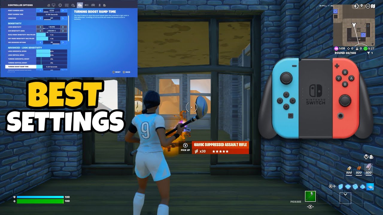 Nintendo Switch Controller ASMR 😴 (Fortnite Tilted Zone Wars Gameplay ...
