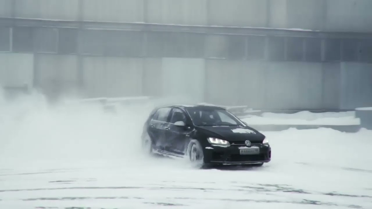 Volkswagen Golf 7 R testing 4Motion in heavy snow - YouTube