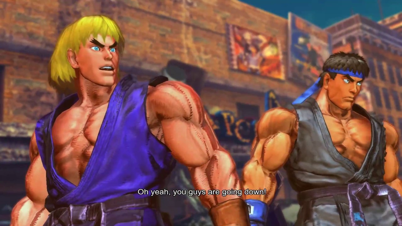 Street Fighter x Tekken Ryu/Ken vs Jin/Kazuya - YouTube