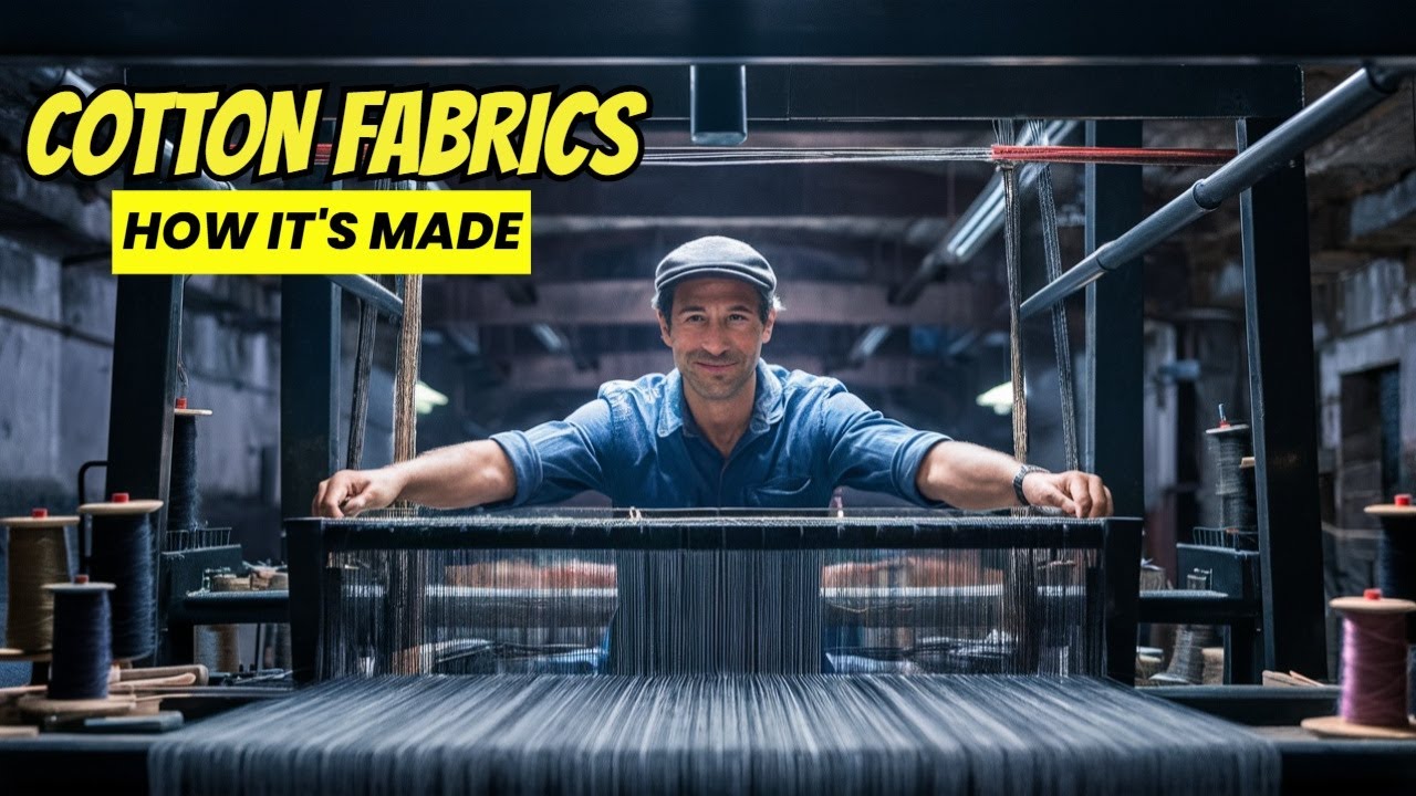 How Cotton Fabric is Made | Traditional Weaving Loom Process | Textile ...