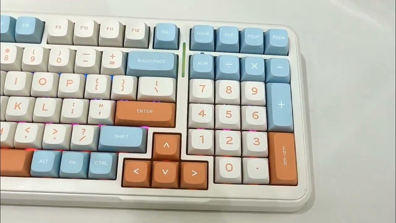 MCHOSE K99 GASKET 98% Mechanical Keyboard - YouTube