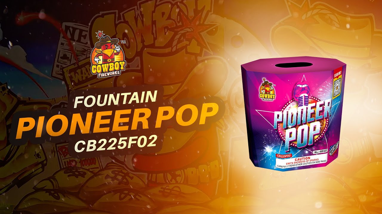 Cowboy Fireworks | Pioneer Pop | CB225F02 | Fountain - YouTube