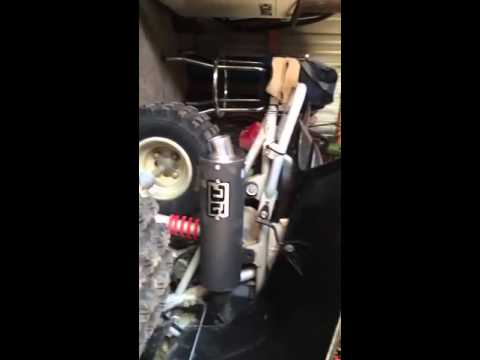 DG exhaust Honda 250ex - YouTube