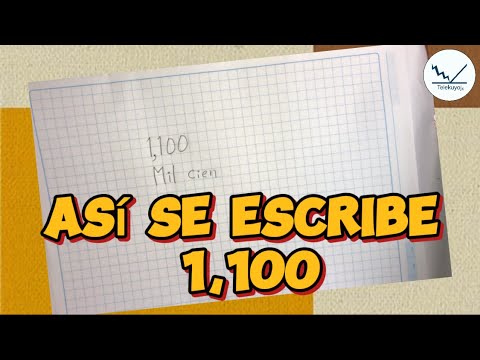 Cómo se escribe mil cien en números? - YouTube