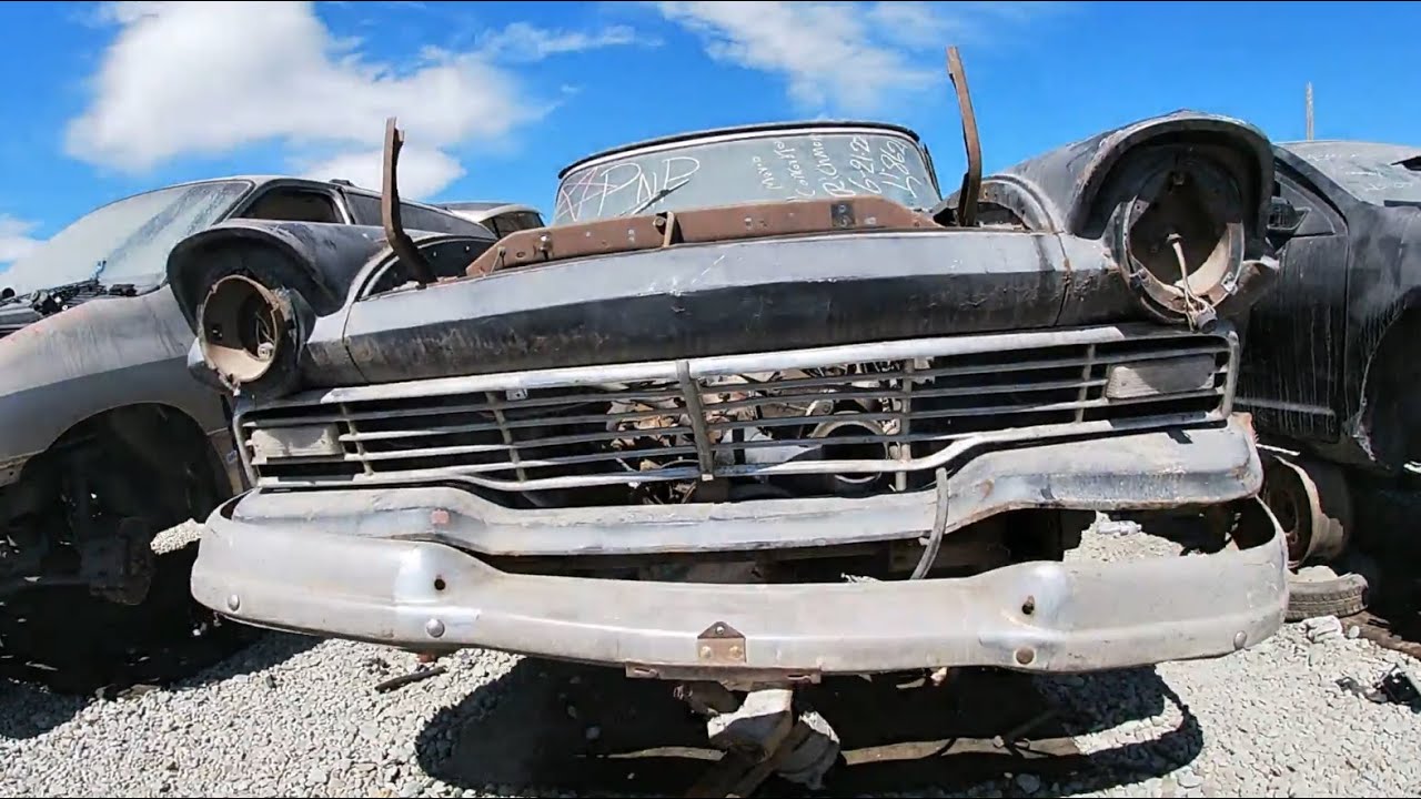 1957 Ford Ranchero in Wrecking Yard Pick n Pull - YouTube